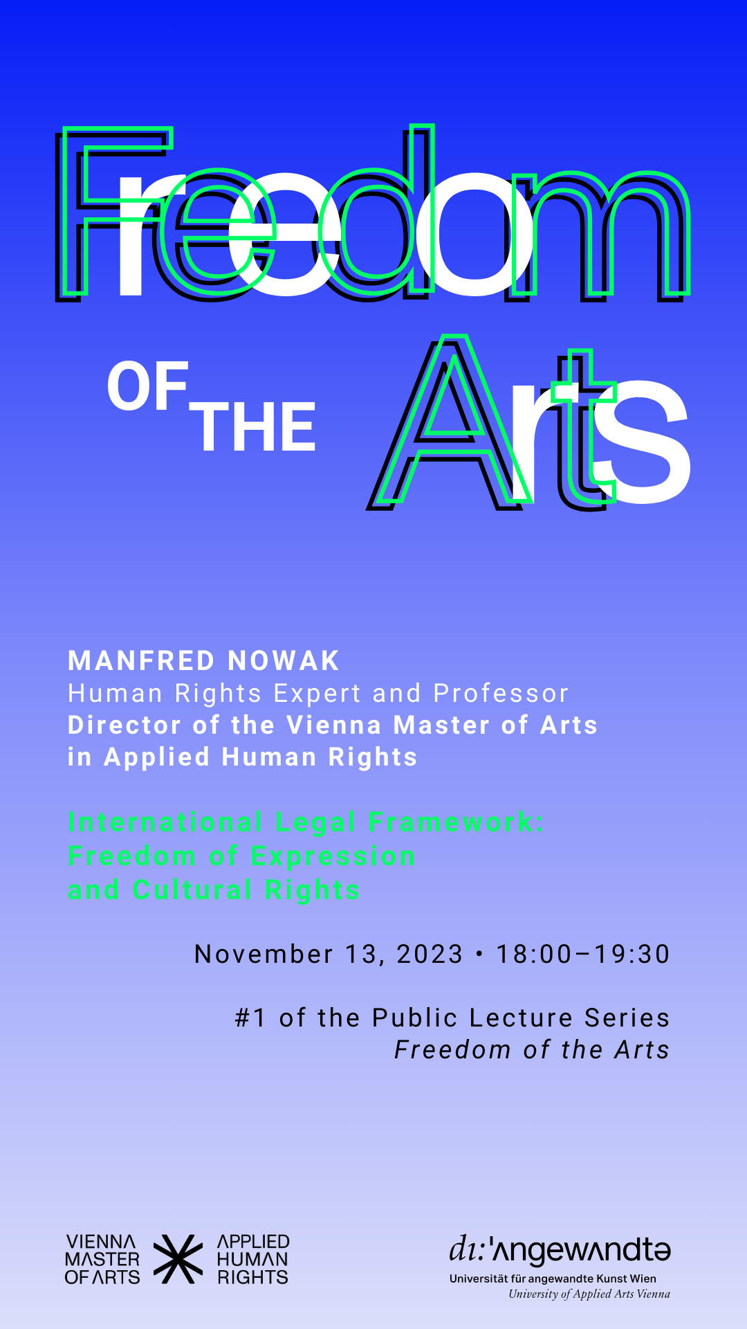 Freedom of the Arts #1 • Manfred Nowak: International Legal Framework ...