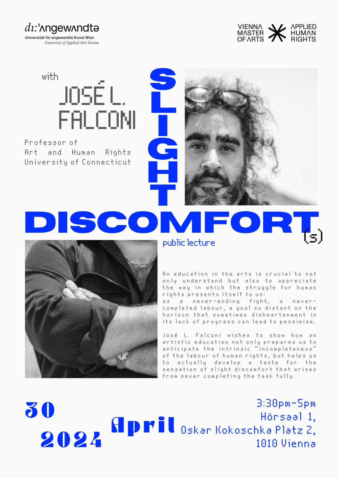 “Slight Discomfort(s)” - Public Lecture with José Falconi - APPLIED ...